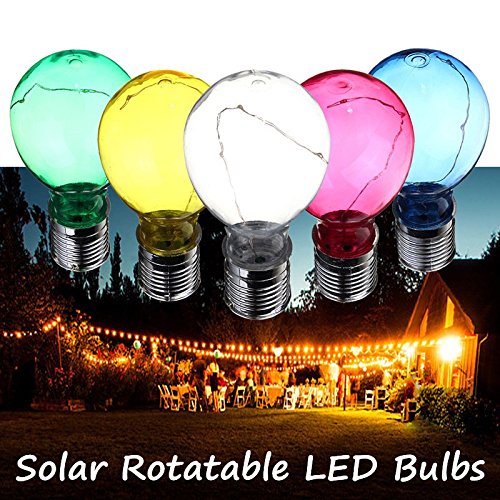 RVS Blue: Warm White Solar Powered Rotatable LED Bulbs Solar Light ...