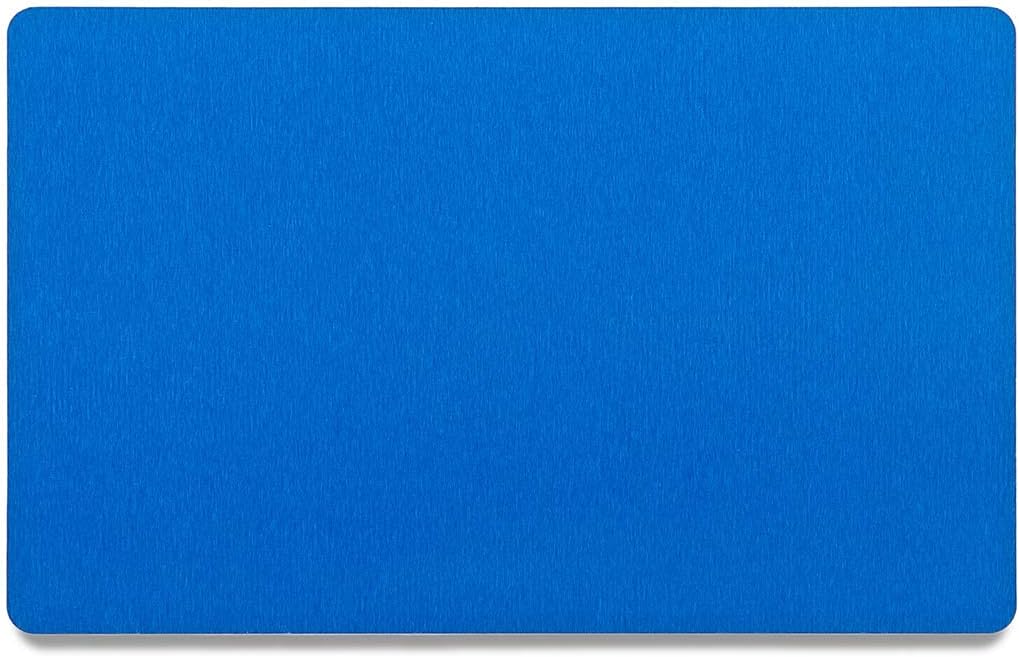 Amazon.com: Bastex Pack of 60 Blue Metal Cards Blanks for Business Card ...