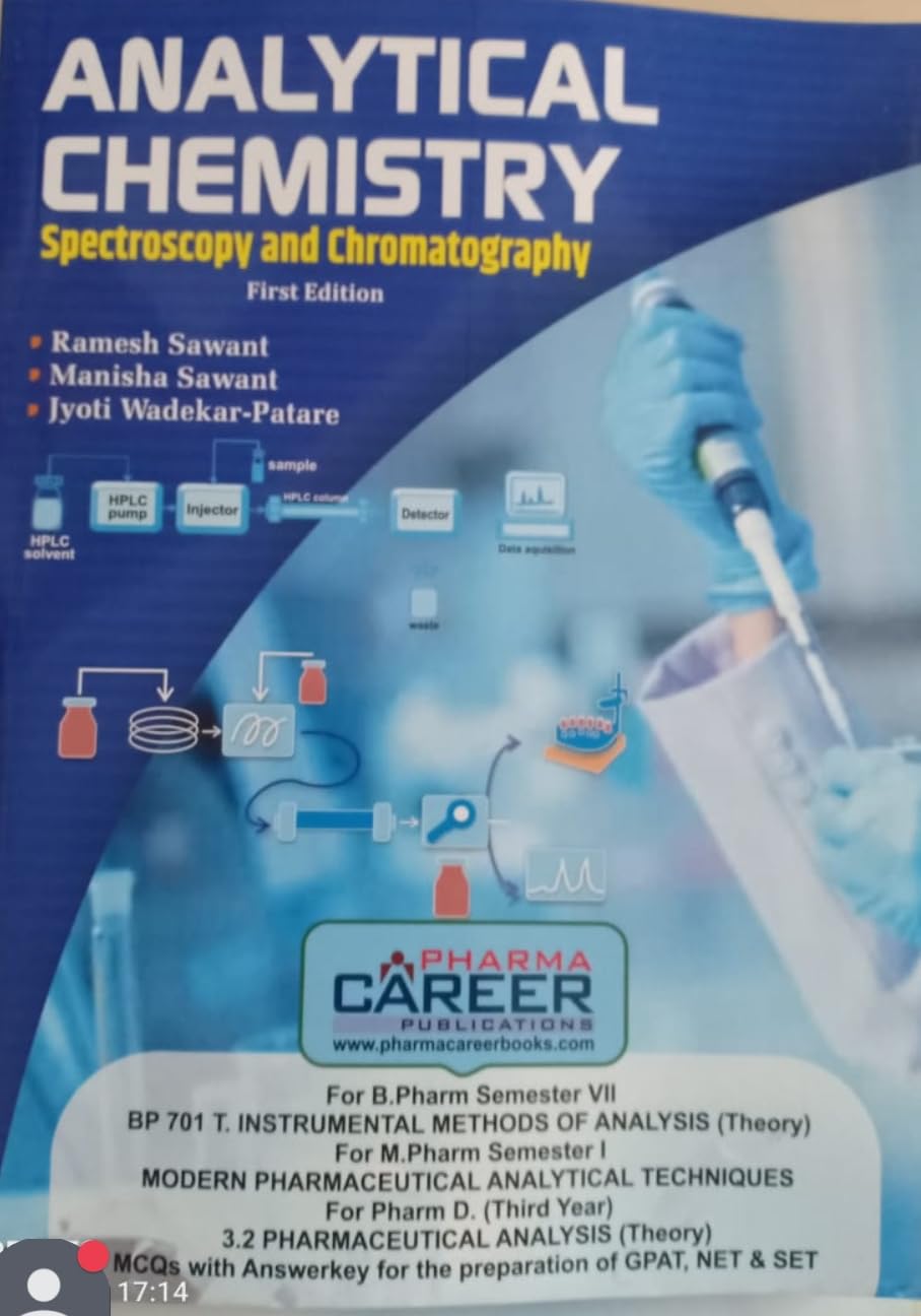 Buy Analytical Chemistry Spectroscopy and Chromatography Book Online at ...