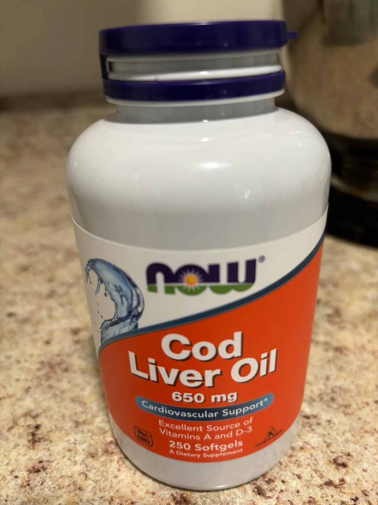 Amazon.com: NOW Supplements, Cod Liver Oil 650 mg, Excellent Source of ...