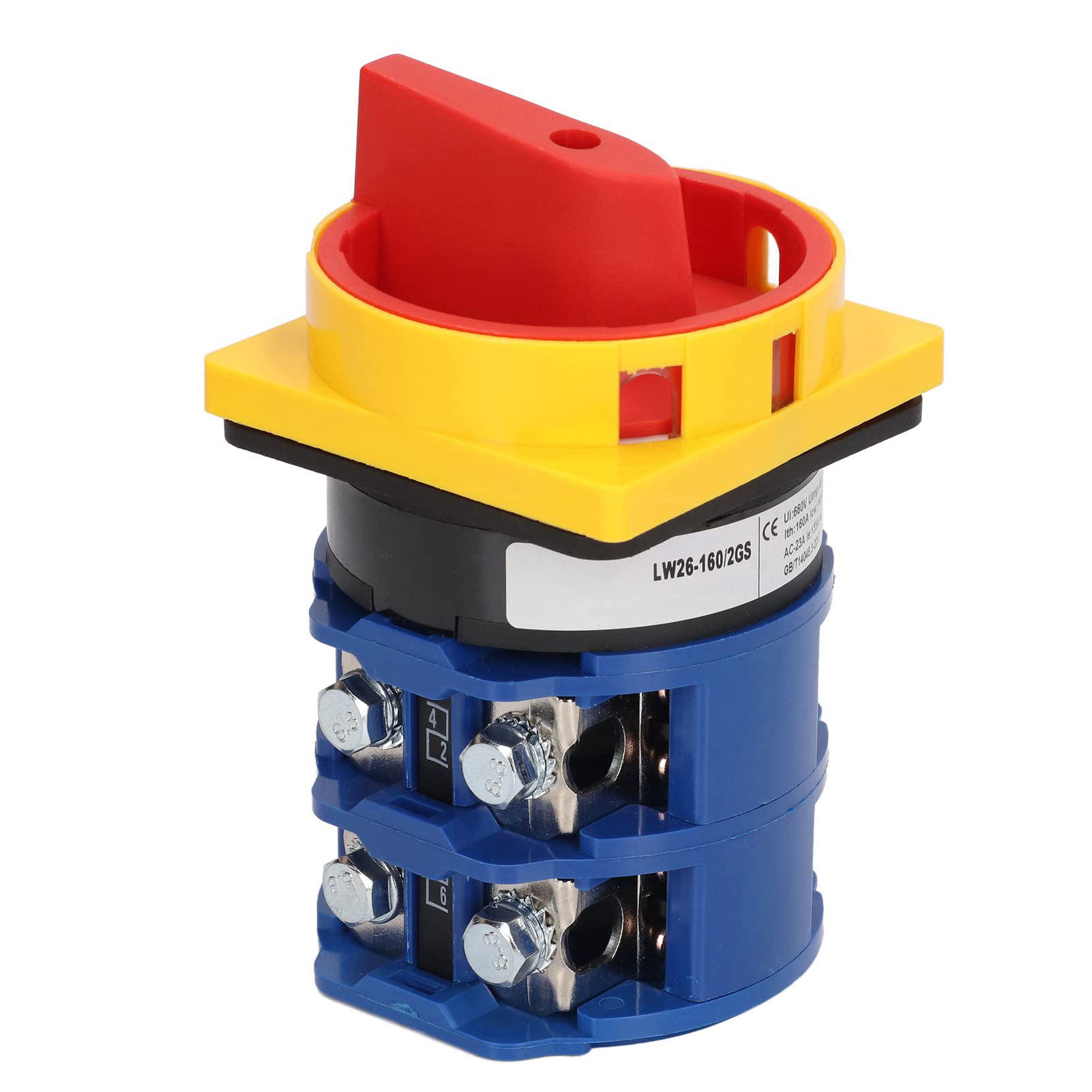 Buy Changeover Switch 160A AC240V AC440V Rotary Knob Control Padlock ...