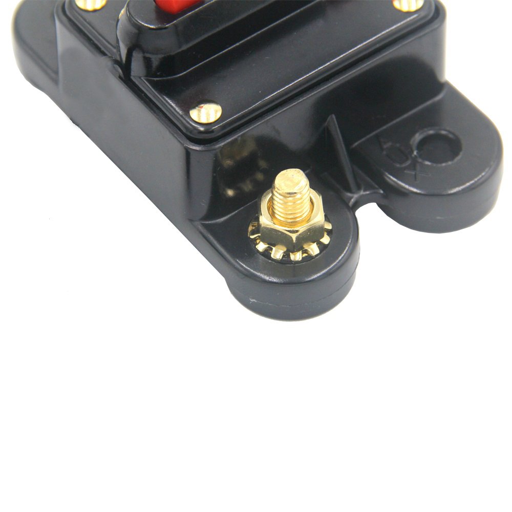 Buy ZOOKOTO 12V-24V DC 100A Circuit Breaker Manual Reset Stereo Audio ...