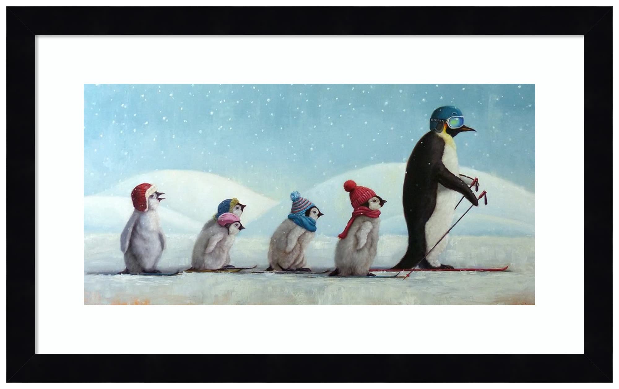 Custom Wooden Ski Picture Frame