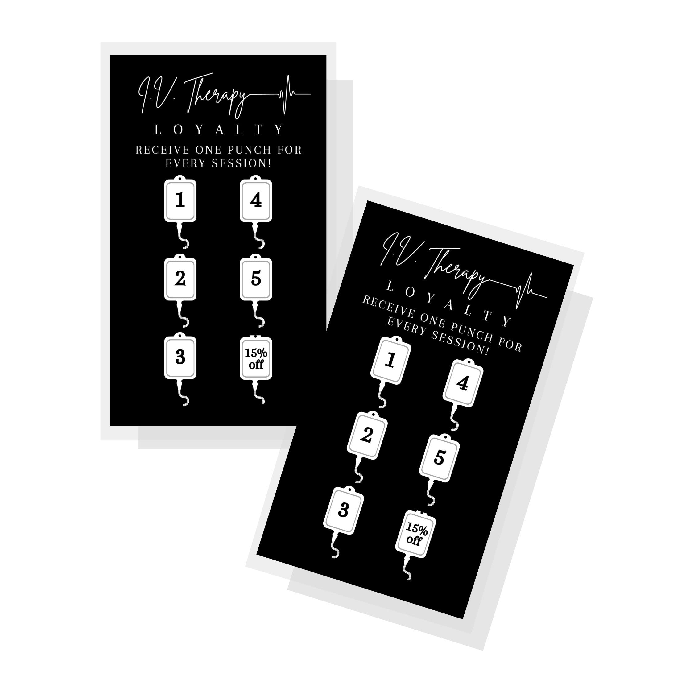 Amazon.com : IV Intravenous Therapy Loyalty Card | 50 Pack | 2x3.5 ...