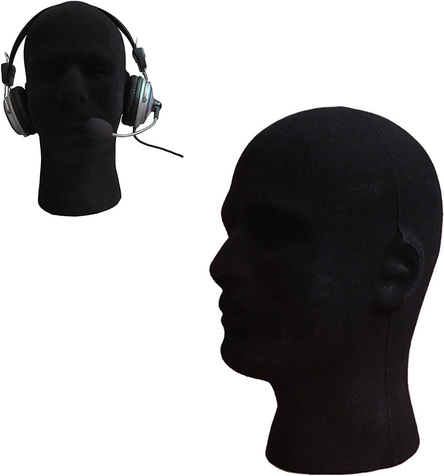 Amazon.com: LINASHI Male Wig Display Mannequin Head Stand, Male ...