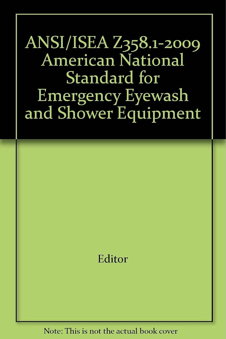 Ansi Isea Z358 1 2009 American National Standard For Emergency ...