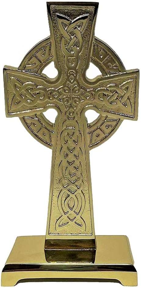 Amazon.com: Exclusively Irish Celtic Cross Standing Decor Irish Knotted ...