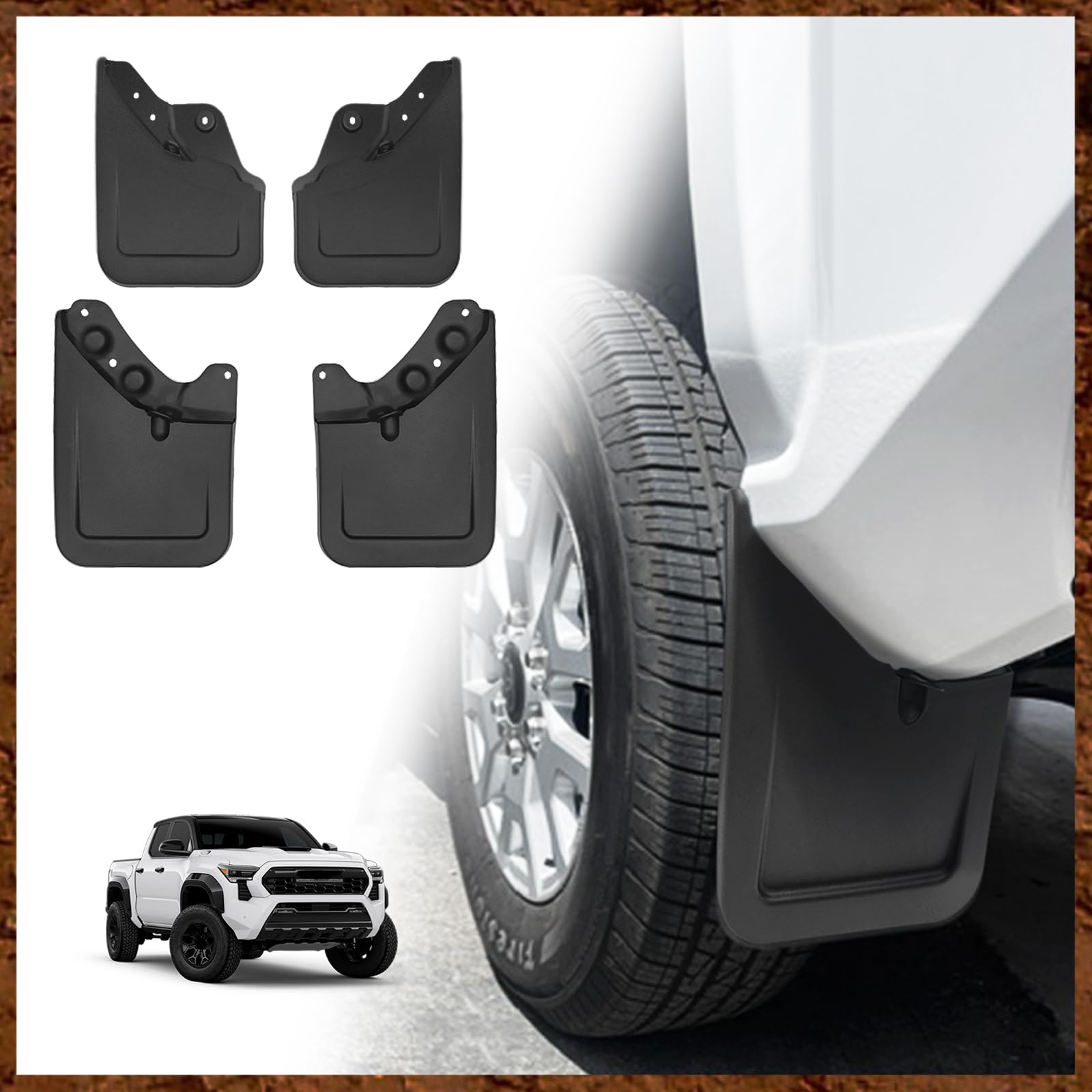 Amazon.com: Muslogy Mud Flaps Splash Guards Compatible with Toyota ...
