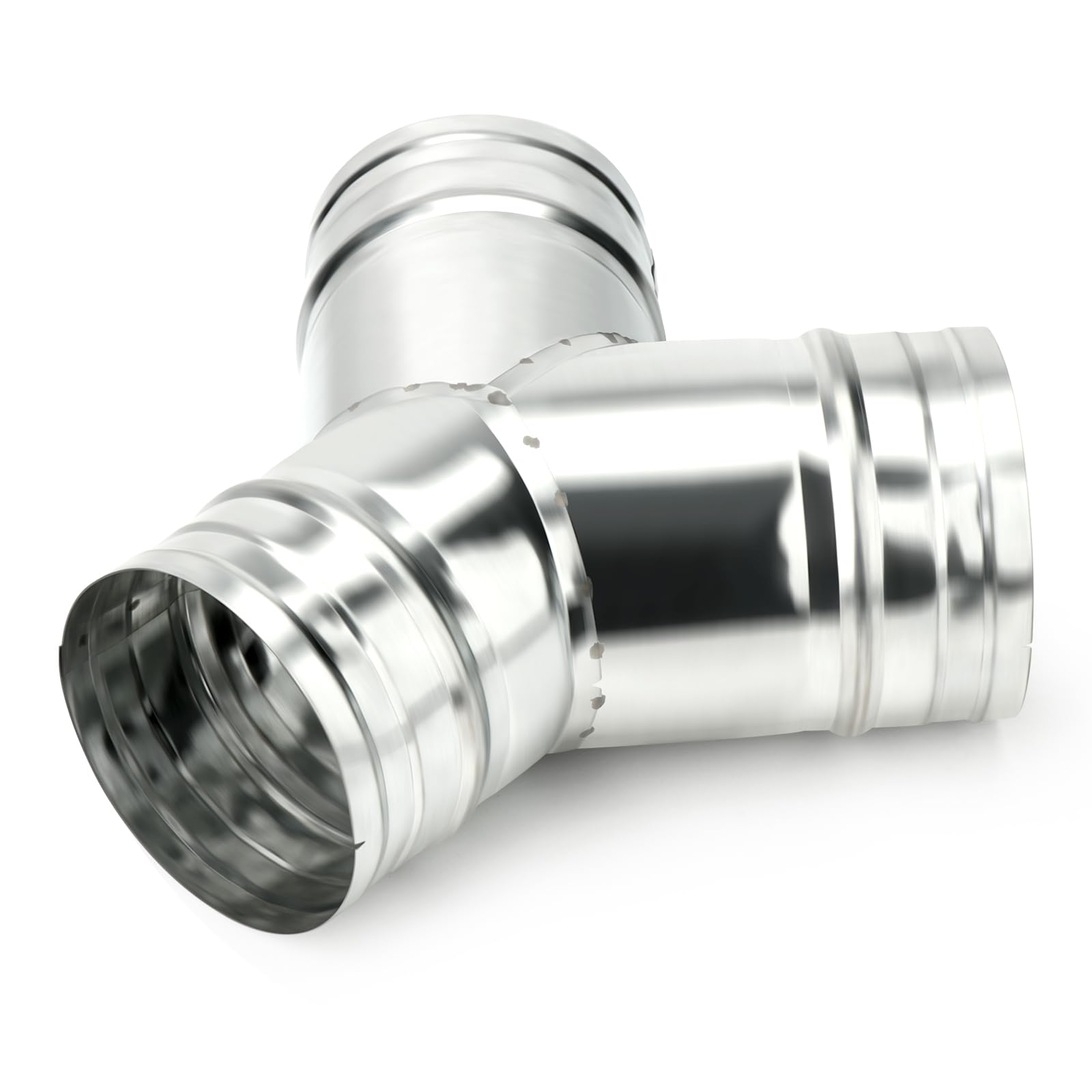 Snapklik.com : GASHER Duct Splitter 3 Way 4 Inch Duct Hose Connector