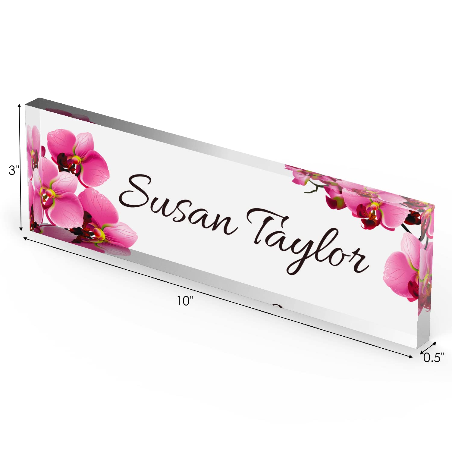 Glass Name Plate Ideas