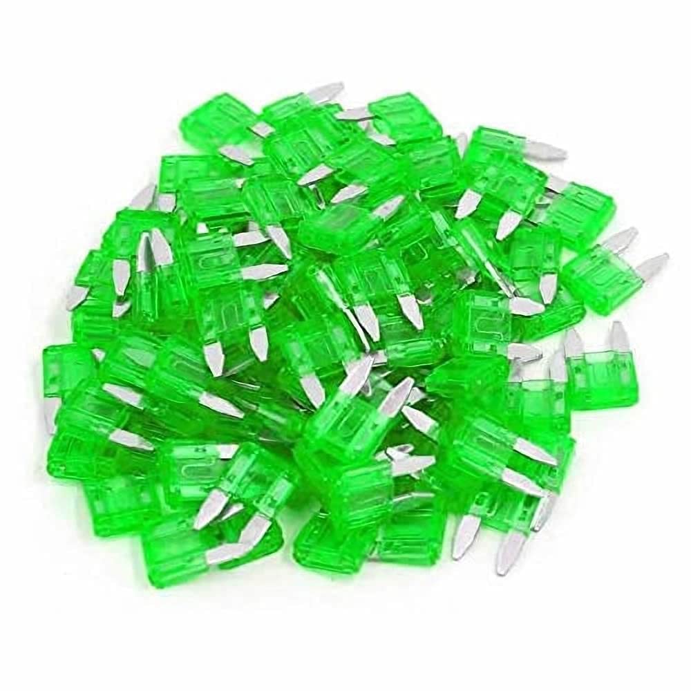 Snapklik.com : 1000 Pack Auto Fuses 30 AMP APM/ATM 32V Mini Blade Style ...