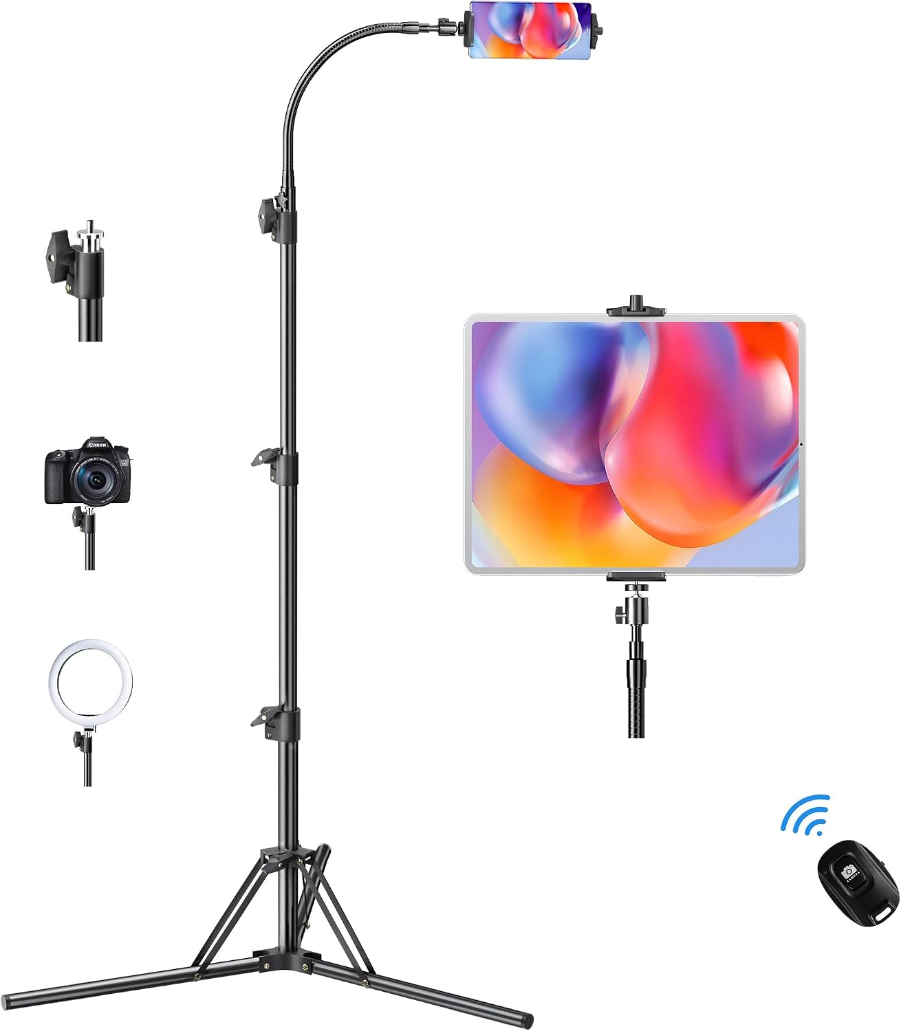 Amazon.com: YoTilon Tall Flexible Phone Tripod with Adjustable ...