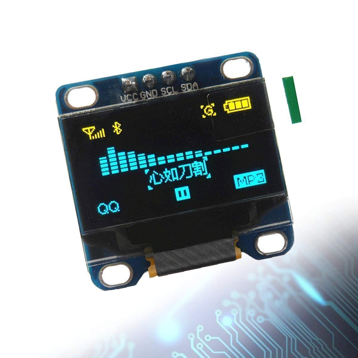 Buy Lanmu Oled Display Module 096 I2c Iic Spi Serial White 128x64 Oled Lcd Led Display Module