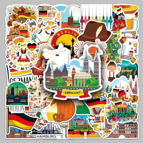 A5 Sticker Sheet German Vinyl Stickers - Deutschland Germany School ...