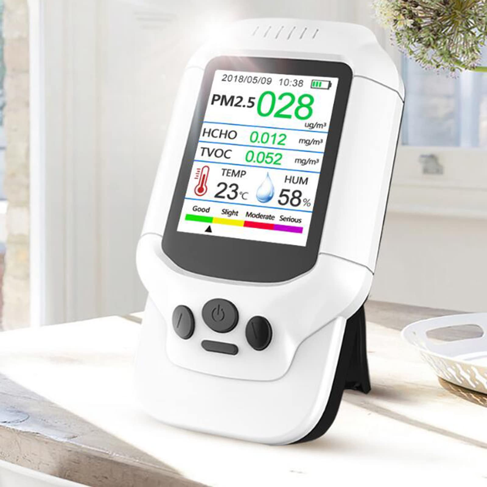 Oiakus Air Quality Monitor Multi Functional Formaldehyde Air Detection ...