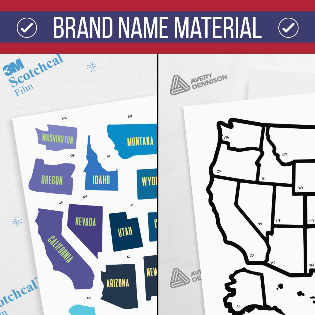 Snapklik.com : RV State Map Sticker - 14.5" X 21.5", Explore & Mark ...