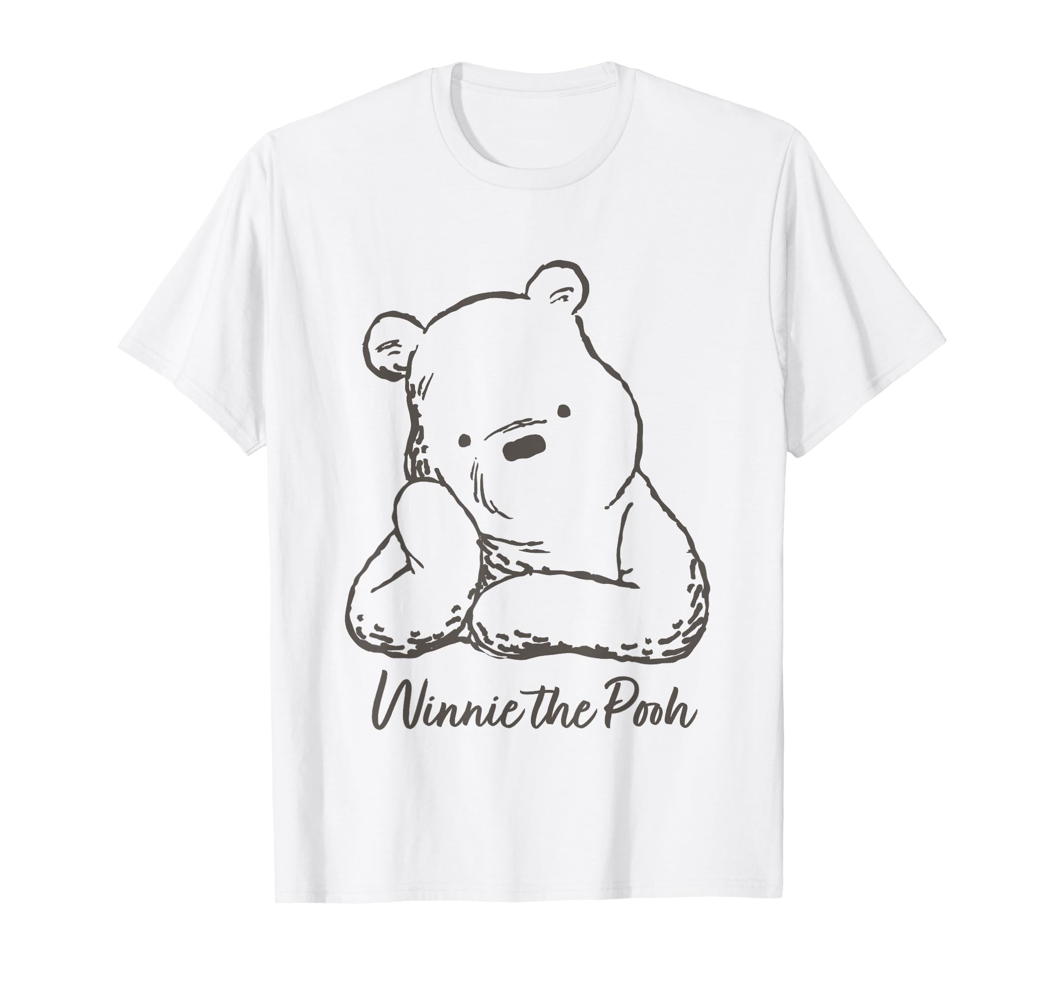 Amazon.com: Disney Winnie the Pooh Cute Pooh Pose Outline Big Chest ...