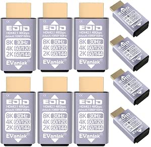 Amazon.com: EVanlak DMI Passthrough EDID Emulator Adapter - Dummy Plug ...