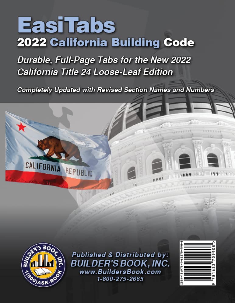 2022 California Building Code, Title 24 Part 2. Vol. 1&2 Loose-Leaf ...