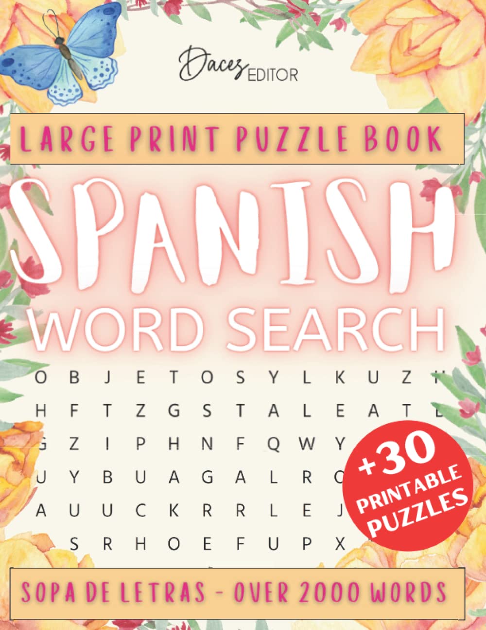 Amazon.com: SPANISH WORD SEARCH : SOPA DE LETRAS: 120 Large Print ...