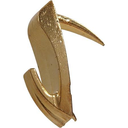 Hillman 122393 Large Wall Biter Picture Hangers Brass Finish 60lbs ...