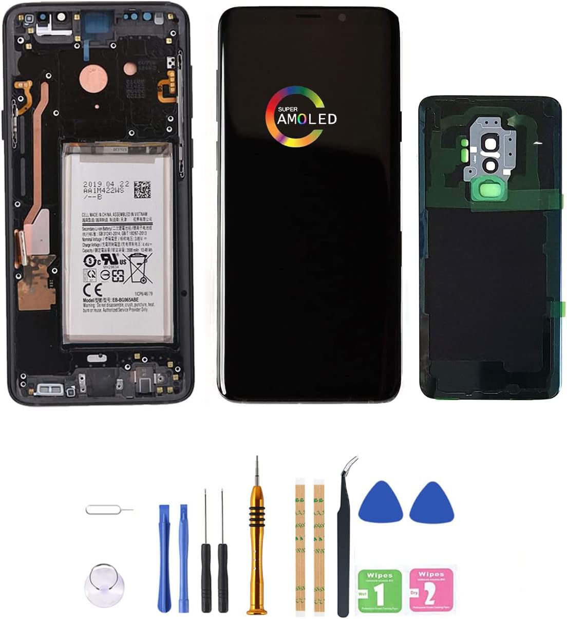 Amazon.com: with Battery+Amoled LCD for Samsung Galaxy S9+Plus G965 ...