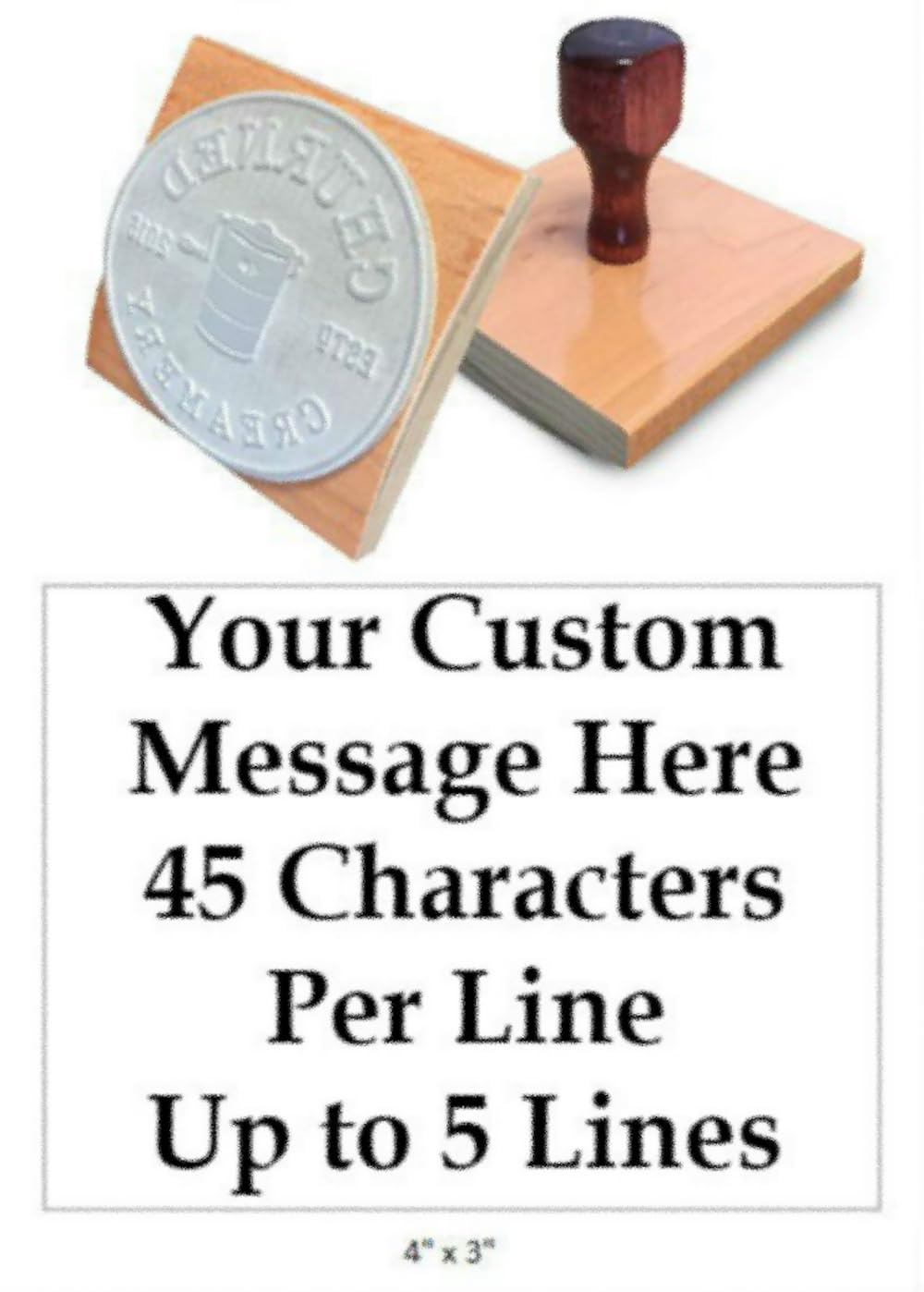 Amazon.com: Infusion 4'' x 3'' Extra Large Custom Text Rocker Mount ...