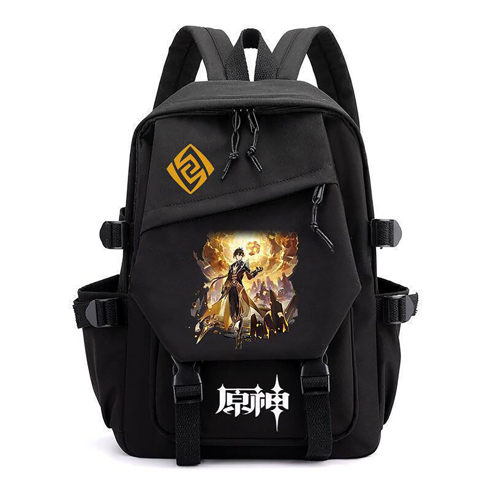 Anime Genshin Impact Backpack Venti Xiao Hutao Rucksack Zhongli Daypack ...