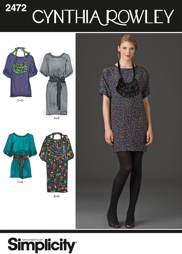 Amazon.com: Simplicity Sewing Pattern 2472 Misses Dresses, D5 (4-6-8-10 ...