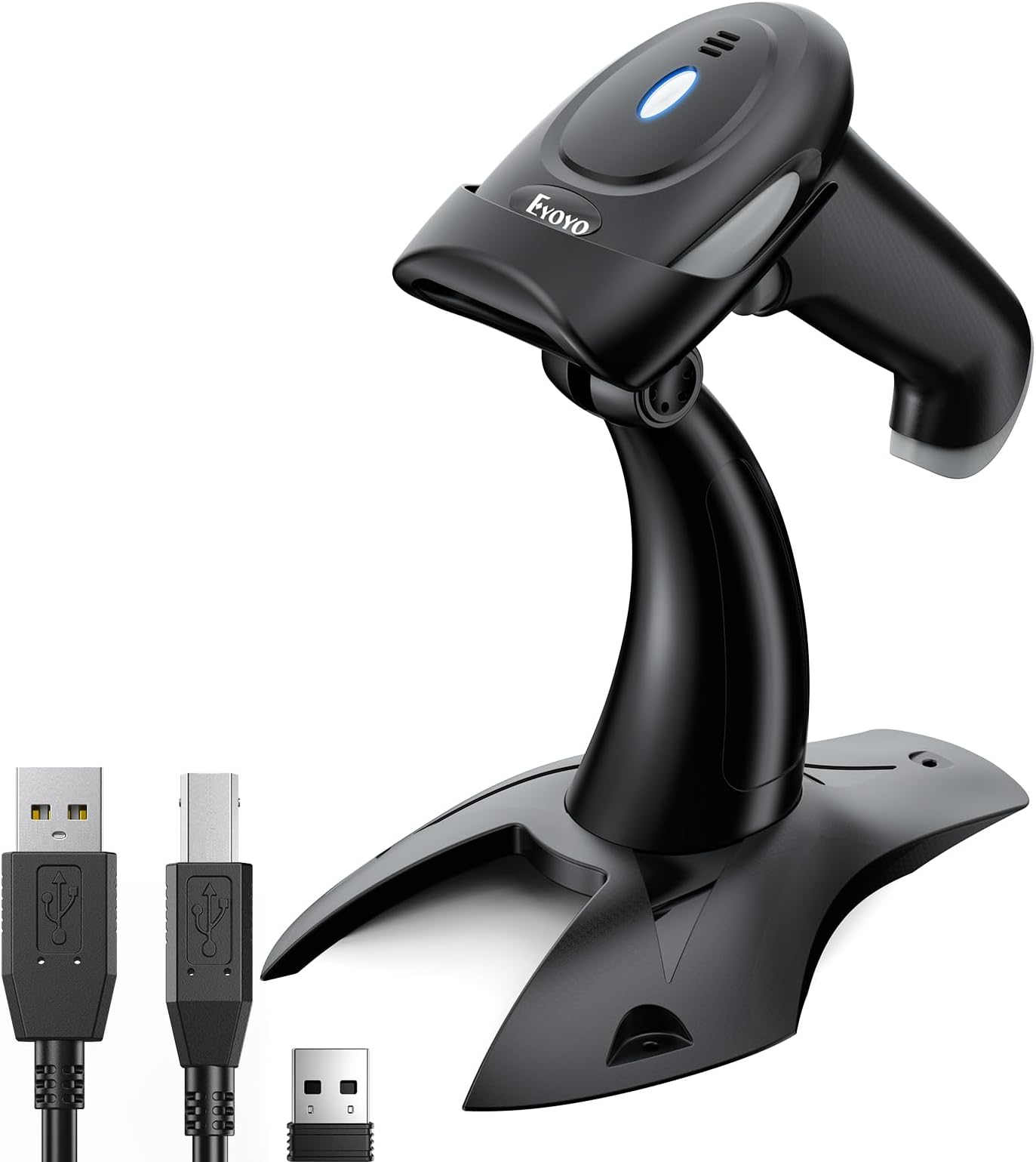 Inateck Scanner de Code-Barres Laser sans Fil 2.4GHz, Rayon de 35m ...