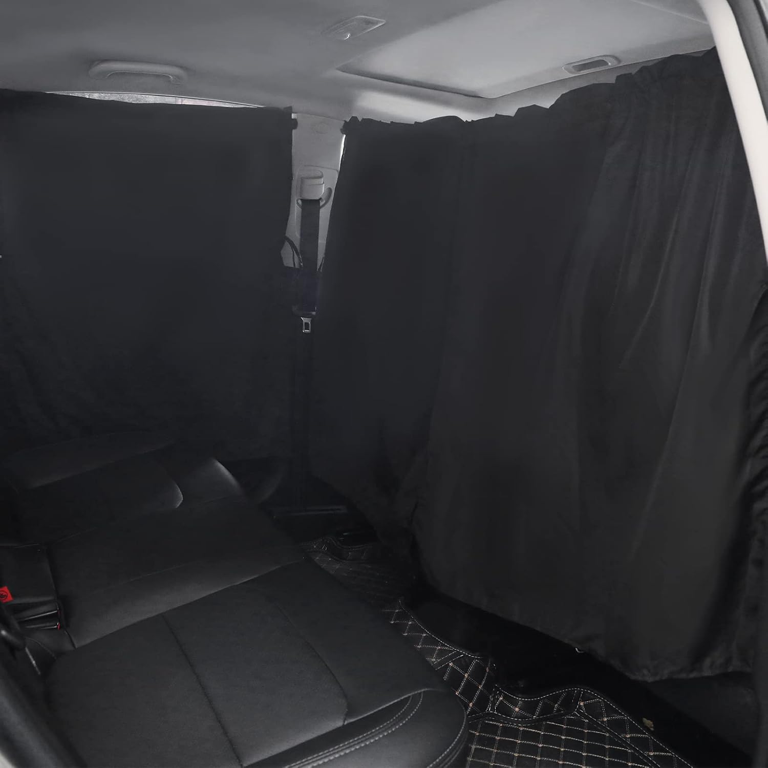 Amazon.com: OTOEZ Car Divider Curtain for Privacy Car Curtains Blackout ...