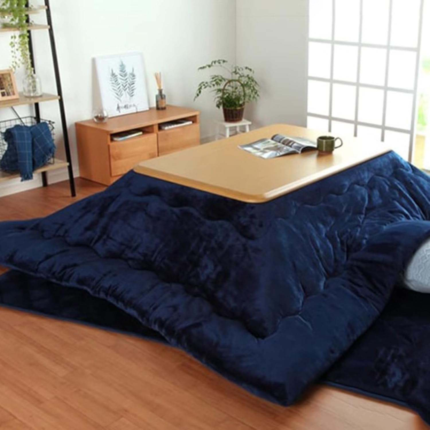 Amazon.com: Kotatsu Table with Heater and Blanket 5-Piece Set - Solid ...