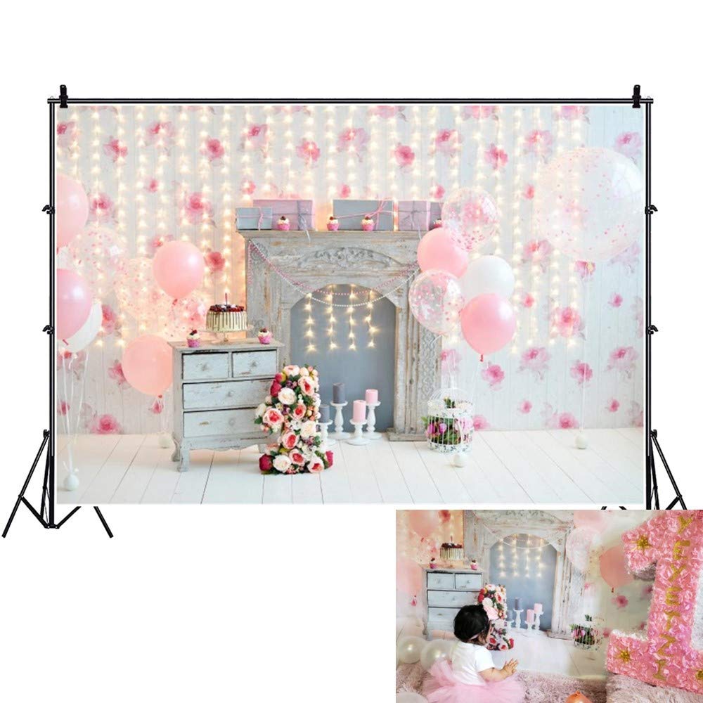 Buy OFILA Baby Girl 1st Birthday Photo Shoot Backdrop 7x5ft Girls First Birthday Party buy-ofila-baby-girl-1st-birthday-photo-shoot-backdrop-7x5ft-girls-first-birthday-party