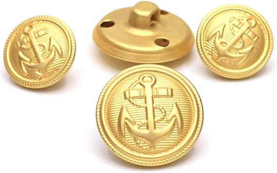 Amazon.com: 11 Pcs Gold Metal Blazer& Suit Buttons Set -Premium Sewing ...