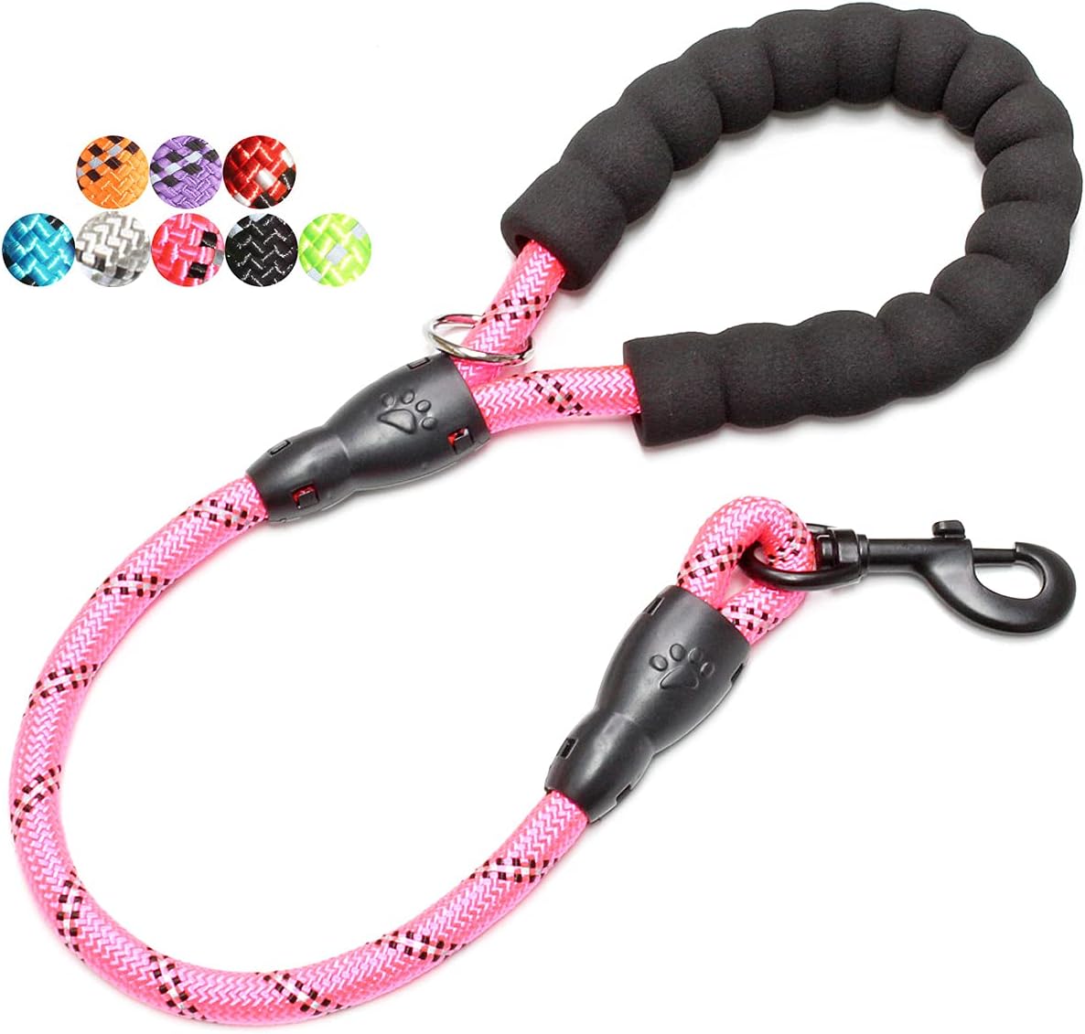 Amazon.com : VIVAGLORY Short Dog Leash with Comfortable Padded Handle ...