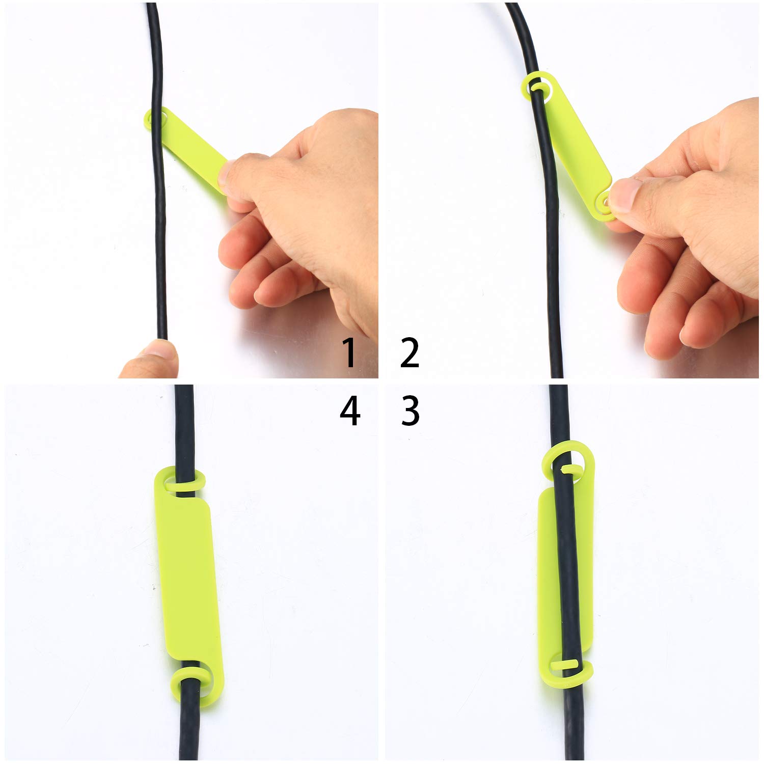 Buy Cable Labels Colourful, Writable Cable Management Tags Used to ...