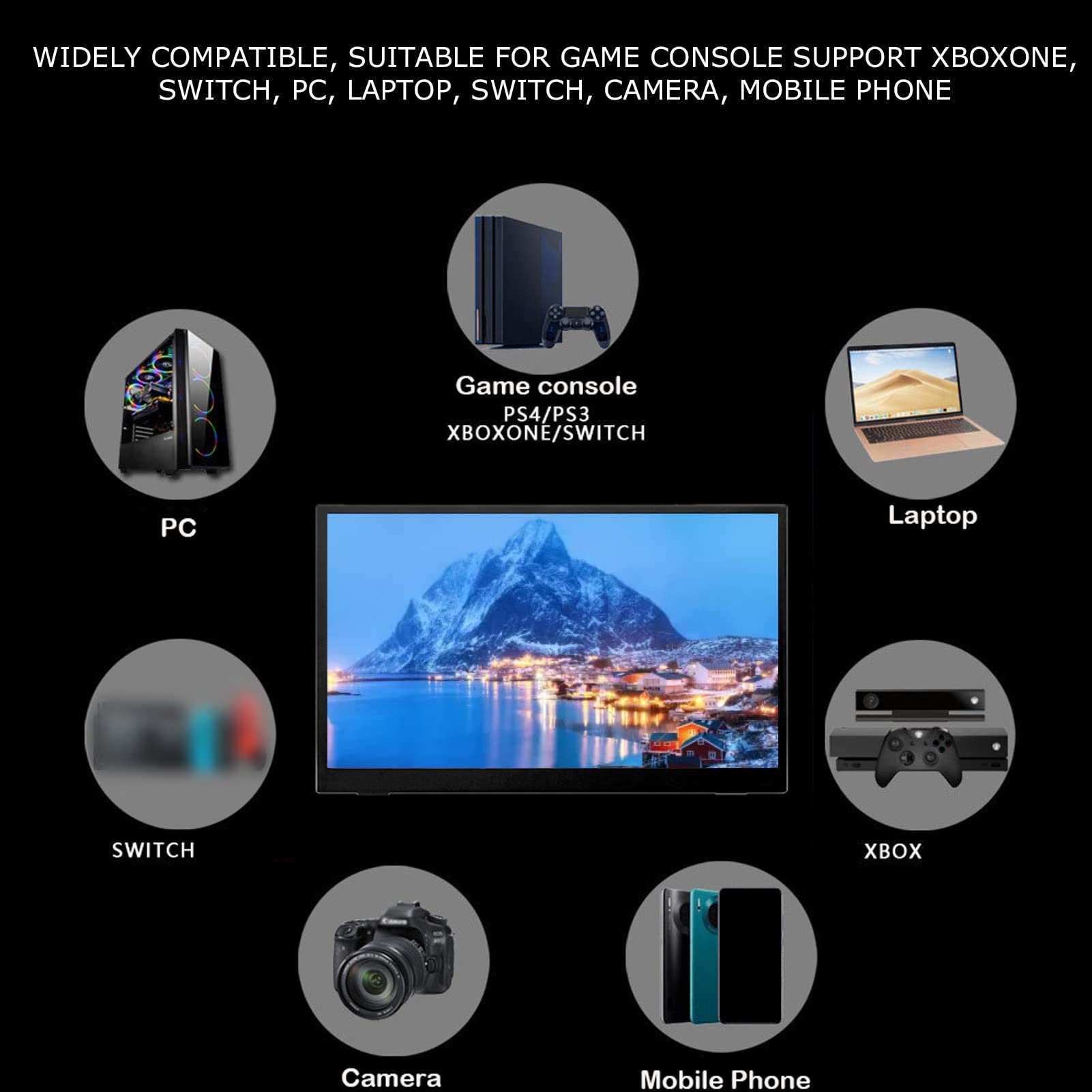 Buy Laptop Monitor, 13.3 inch/ 15.6 inch High Resolution 1920x1080 ...