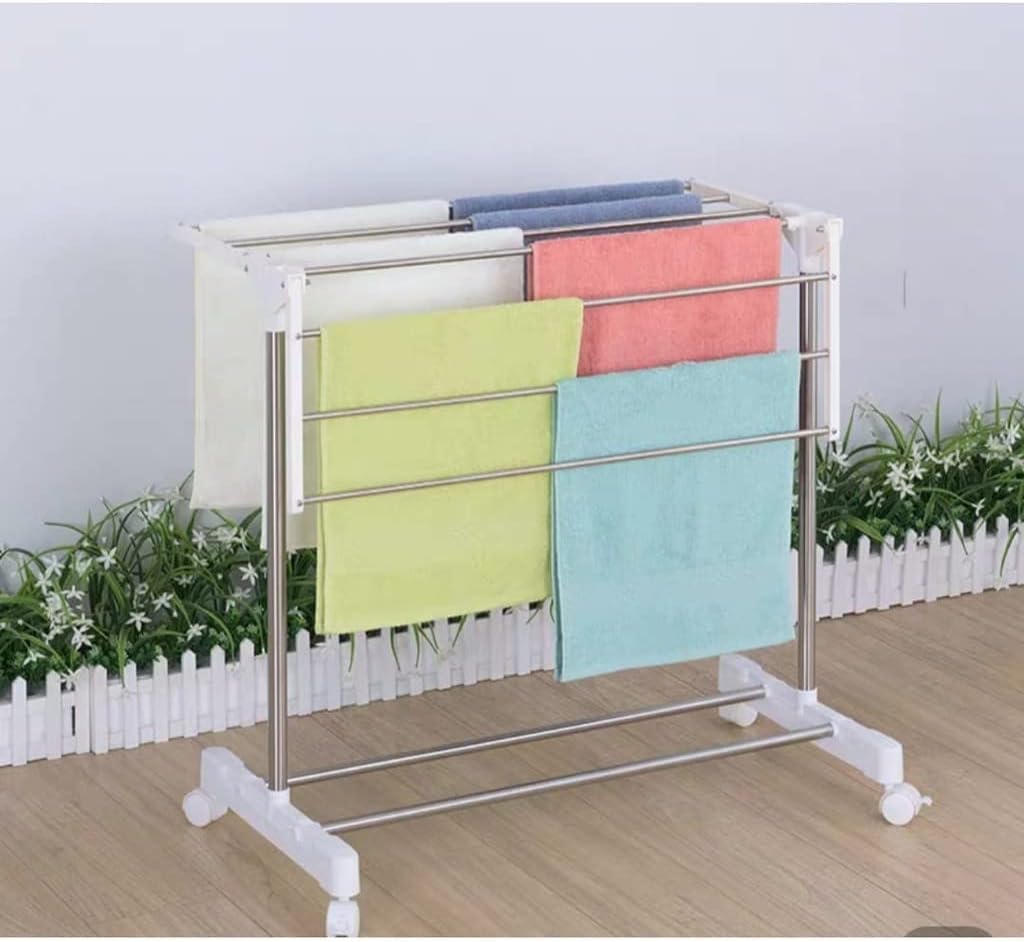 MATSUO Stainless Steel Towel Rack, Floor-Standing Multi-Functional ...