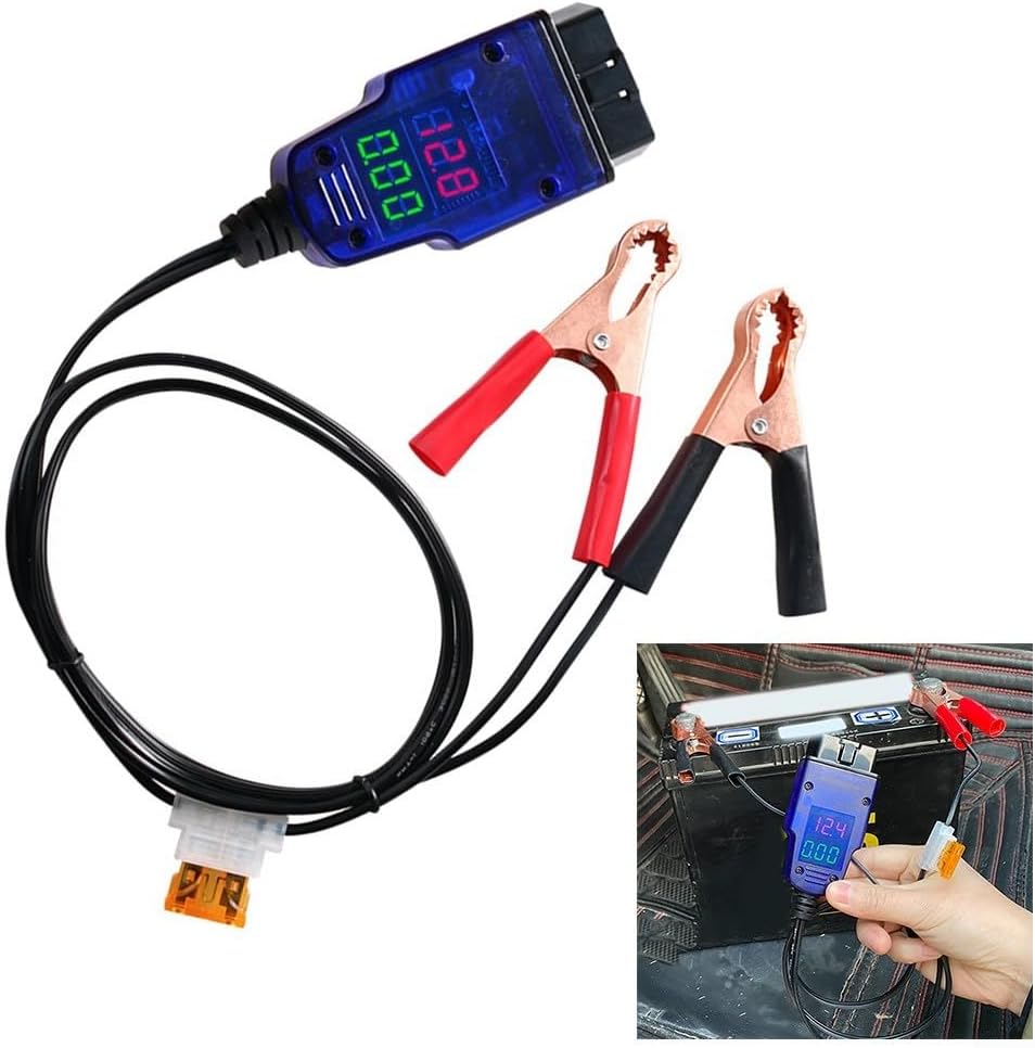 Car Battery Power Cable Memory Saver with Digital Voltage Monitor for ...