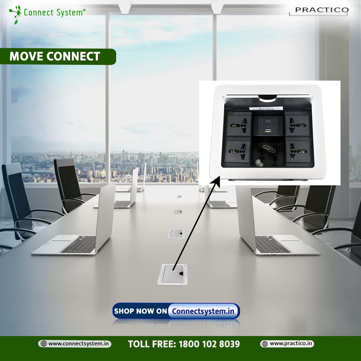 Buy Connect System Meeting Room Box/Power Strip/Extension Cord/Cable ...