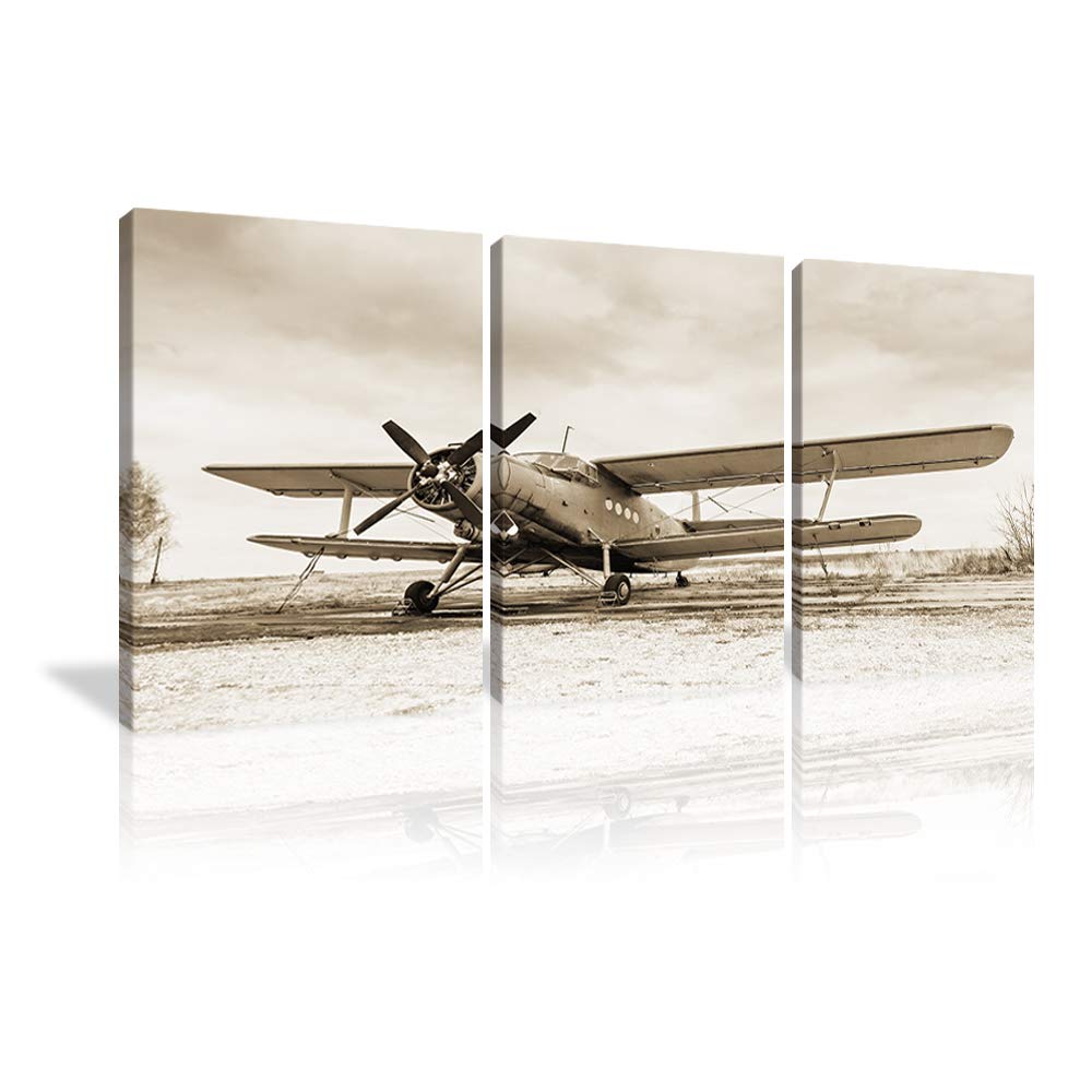 Vintage Airplane Wall Art