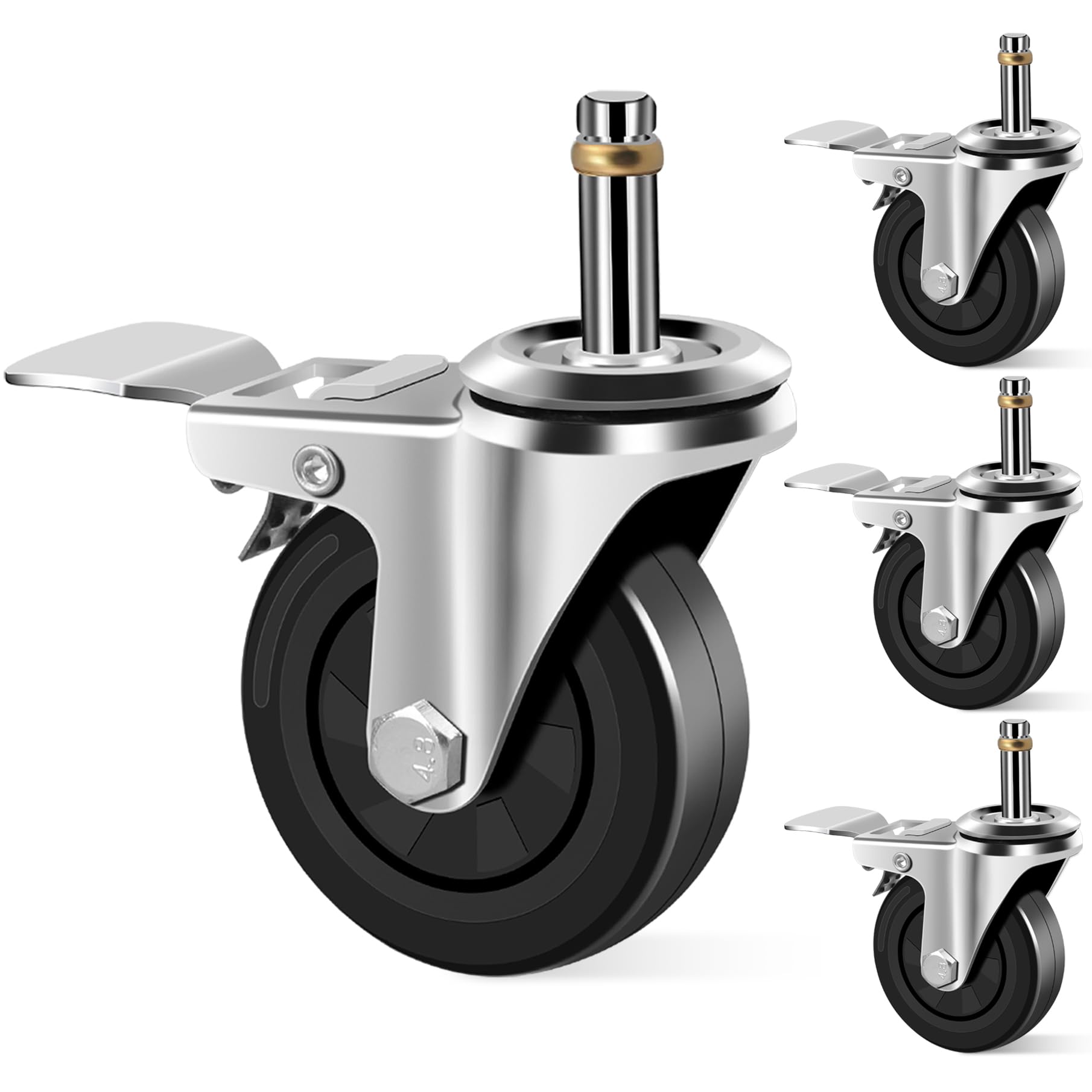 Snapklik.com : Unidanho 3"" Caster Wheels For Blackstone Griddle Stand ...