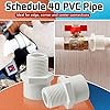 Amazon.com: Boltigen 10Pcs White PVC Pipe Fittings, 1/2 NPT Male Thread ...