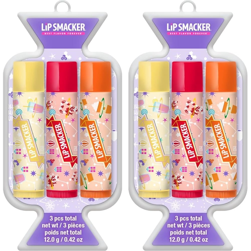 Amazon.com: Lip Smacker Holiday Original & Best Flavored Lip Balm Candy Trio Pink Lemonade ...