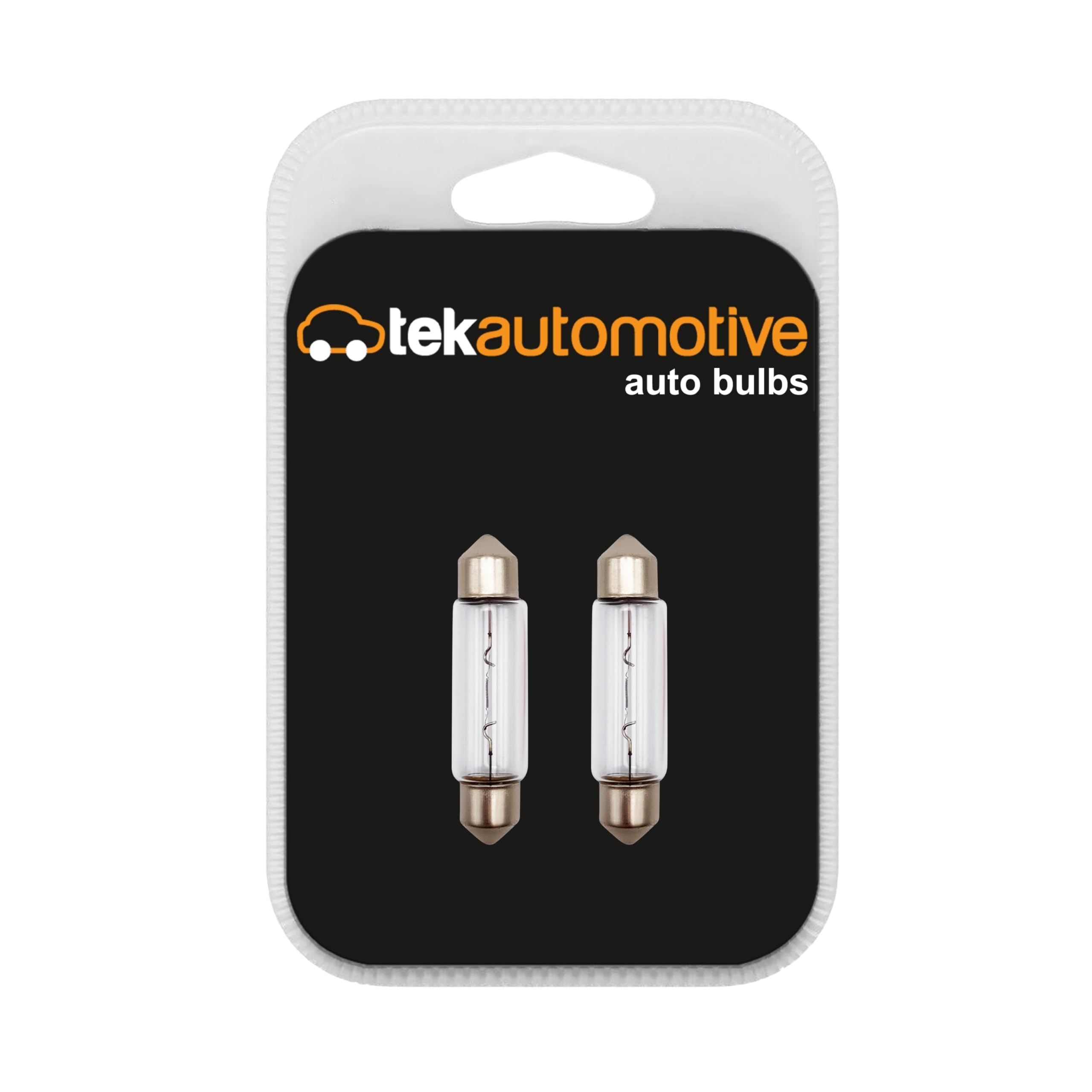 Tek Automotive 258 Number Plate Bulb Interior Festoon Bulbs 6V 10W S8 ...