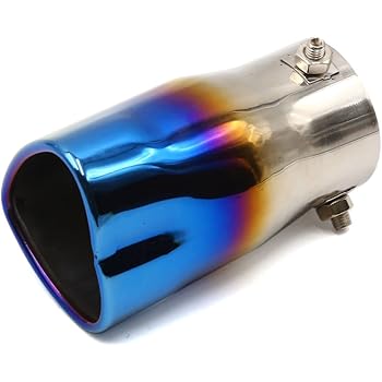 Amazon.com: uxcell Heart Shape Exhaust Muffler Tip 67 x 60mm Outlet ...