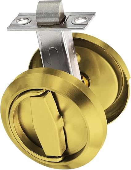 Round Recessed Door Lock, Stainless Steel 304 Hidden Recessed Cup Door ...