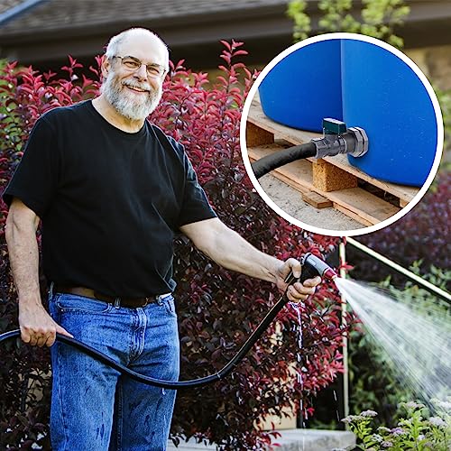 SAVITA Rain Barrel Spigot, 3/4inch Rain Barrel Spigot Kit with Bulkhead ...