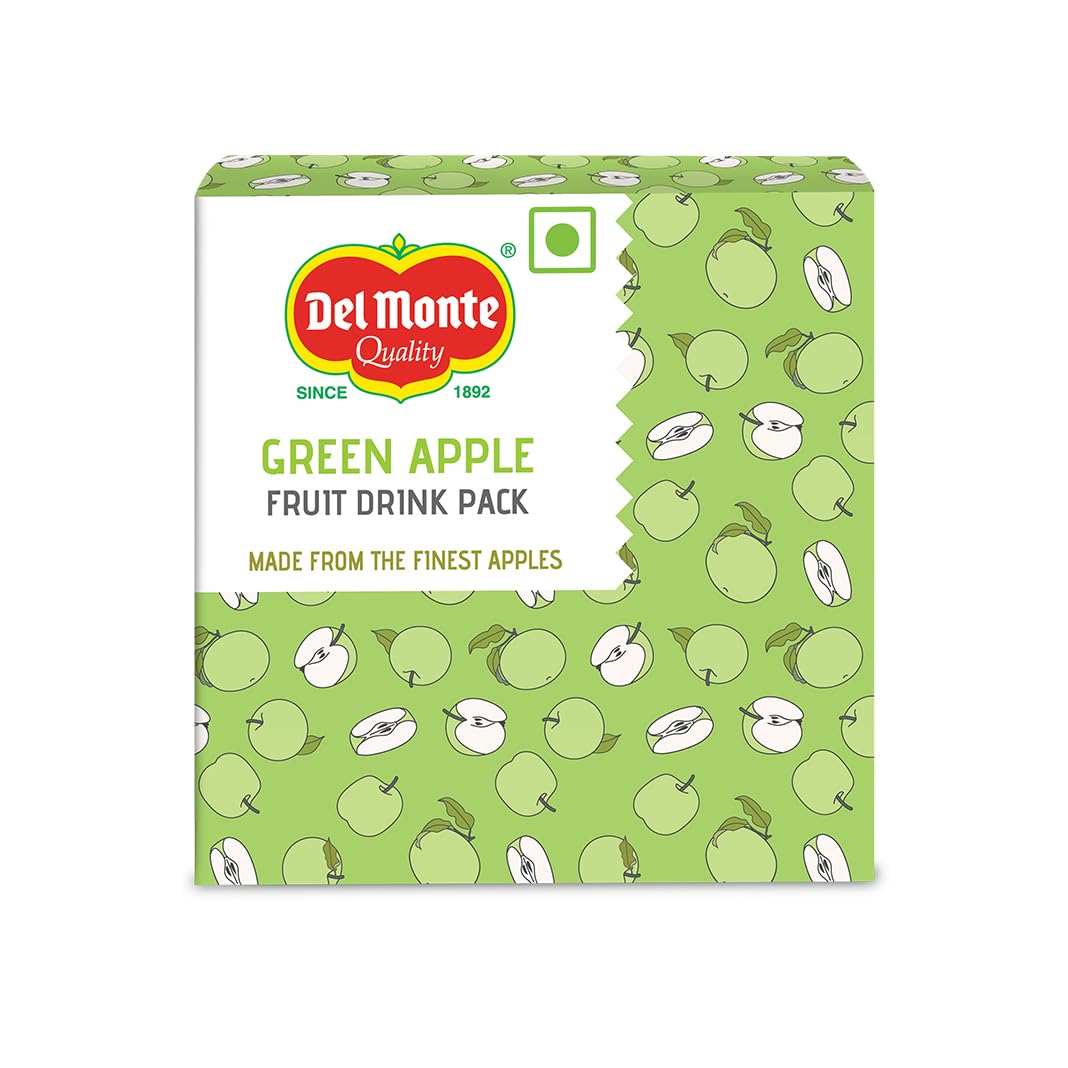 Del Monte Green Apple Fruit Drink Gift Pack, Pack of 6, 240ml : Amazon ...