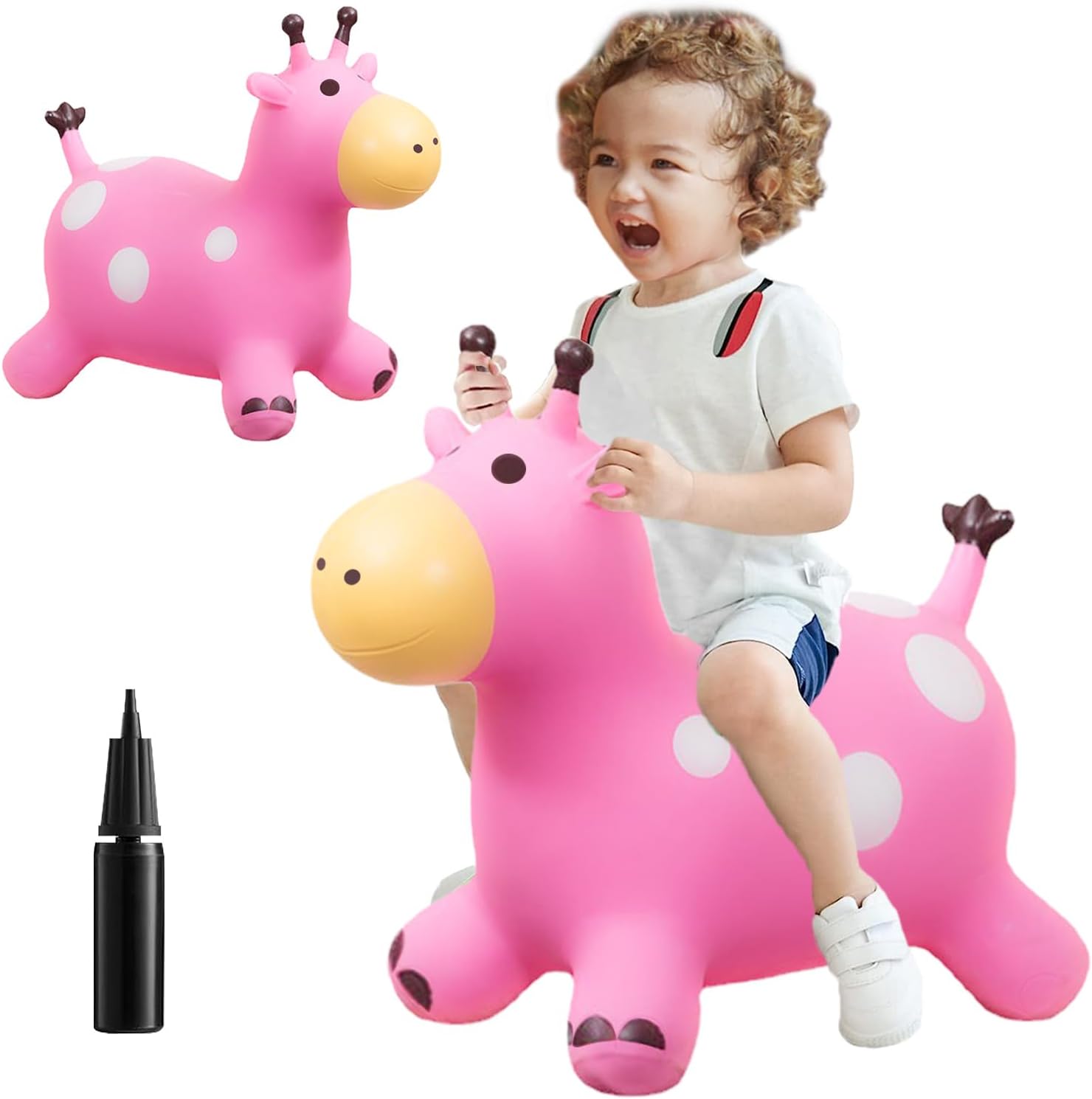 Amazon.com: ZHUYNXIR Hopper Cow Toy,Kid Jumping Cow Toy, Kid Favorite ...
